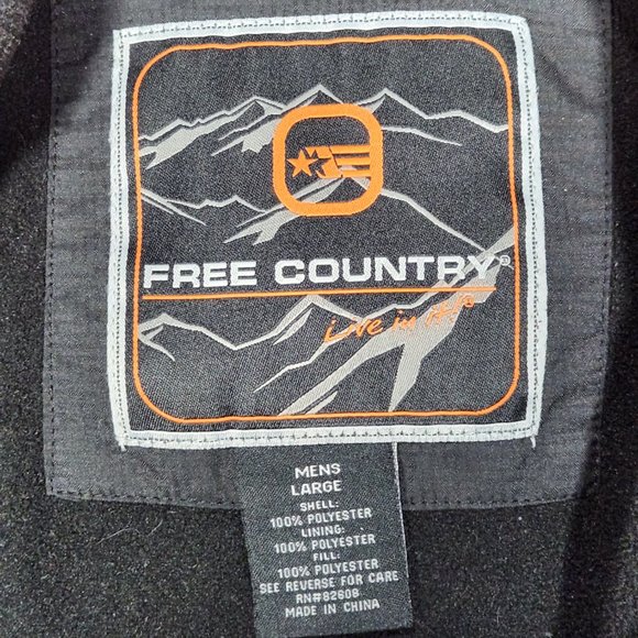 Free Country | Jackets & Coats | Free Country Mens L Black Hooded ...